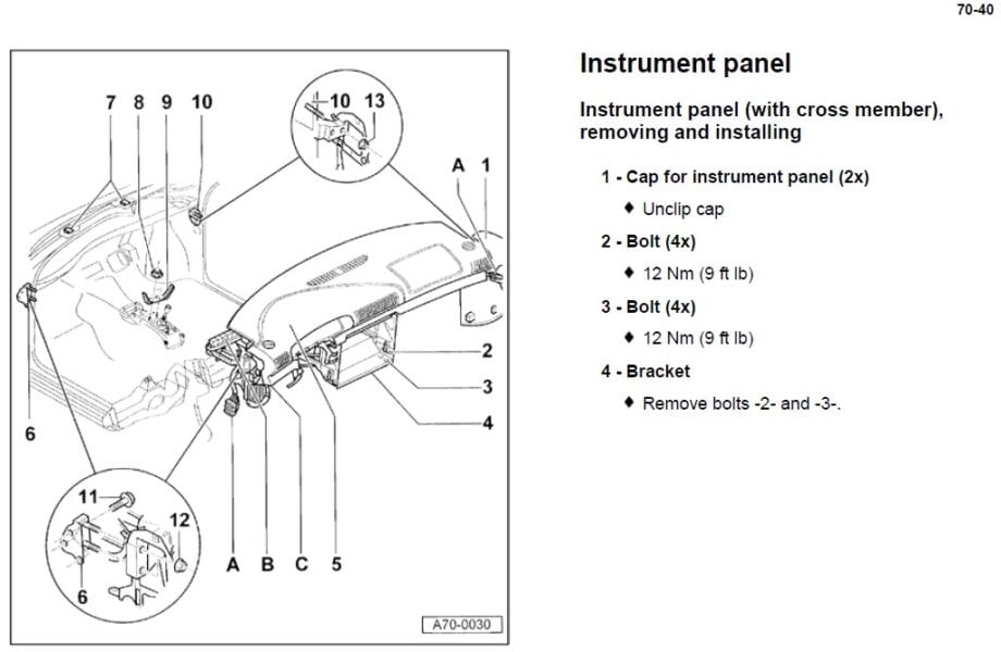 MANUAL DE SERVIÇO – Audi A4 1994-2001 (B5 – Typ.8D) – WEB AUTOMOTIVO
